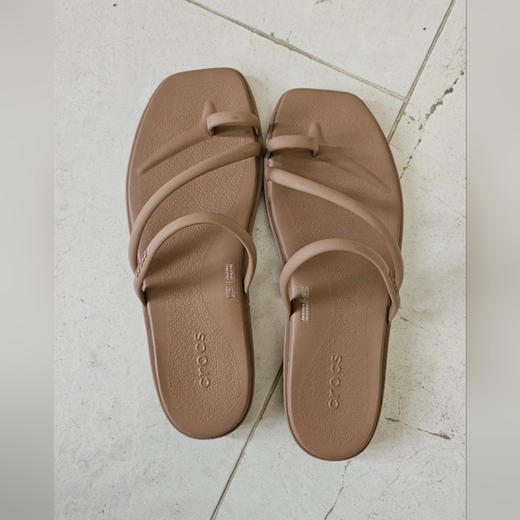 CROCS | Shoes | Crocs Miami Toe Loop Sandals Minimalist Design | Poshmark